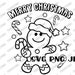 Merry Christmas Coloring SVG Bundle, Digital Image, Instant Download ...