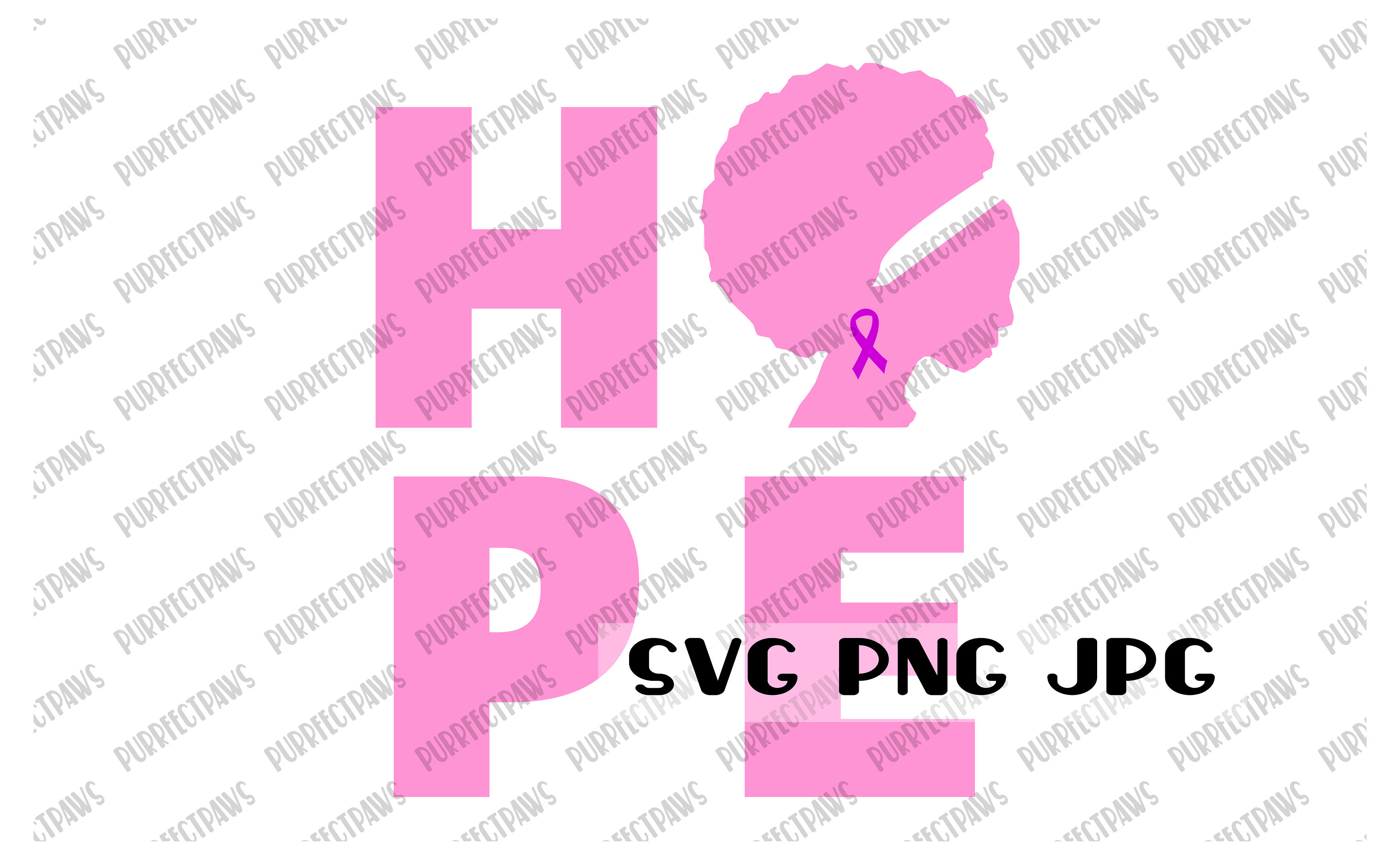 Hope Breast Cancer Awareness Month SVG Cancer Survivor Fight - Etsy