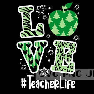 Teacher Life Christmas SVG, Teacher Svg Png, Love Svg Png, Clip Art ...
