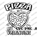 Pizza is My Valentine Coloring SVG Coloring Page | Etsy