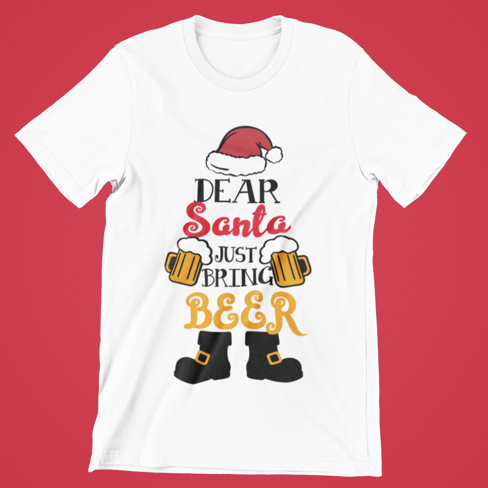Dear Santa Just Bring Beer SVG, Funny Christmas Svg, Beer Svg, Santa ...