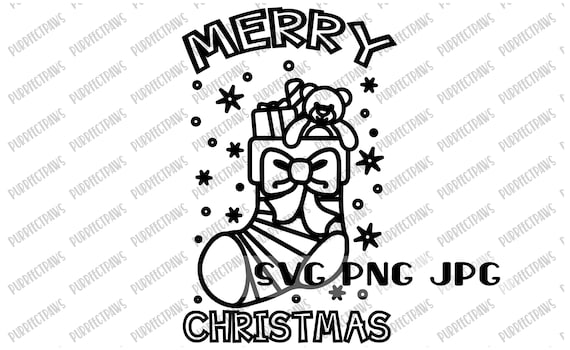 Merry Christmas Coloring SVG Coloring Page Coloring T-shirt - Etsy