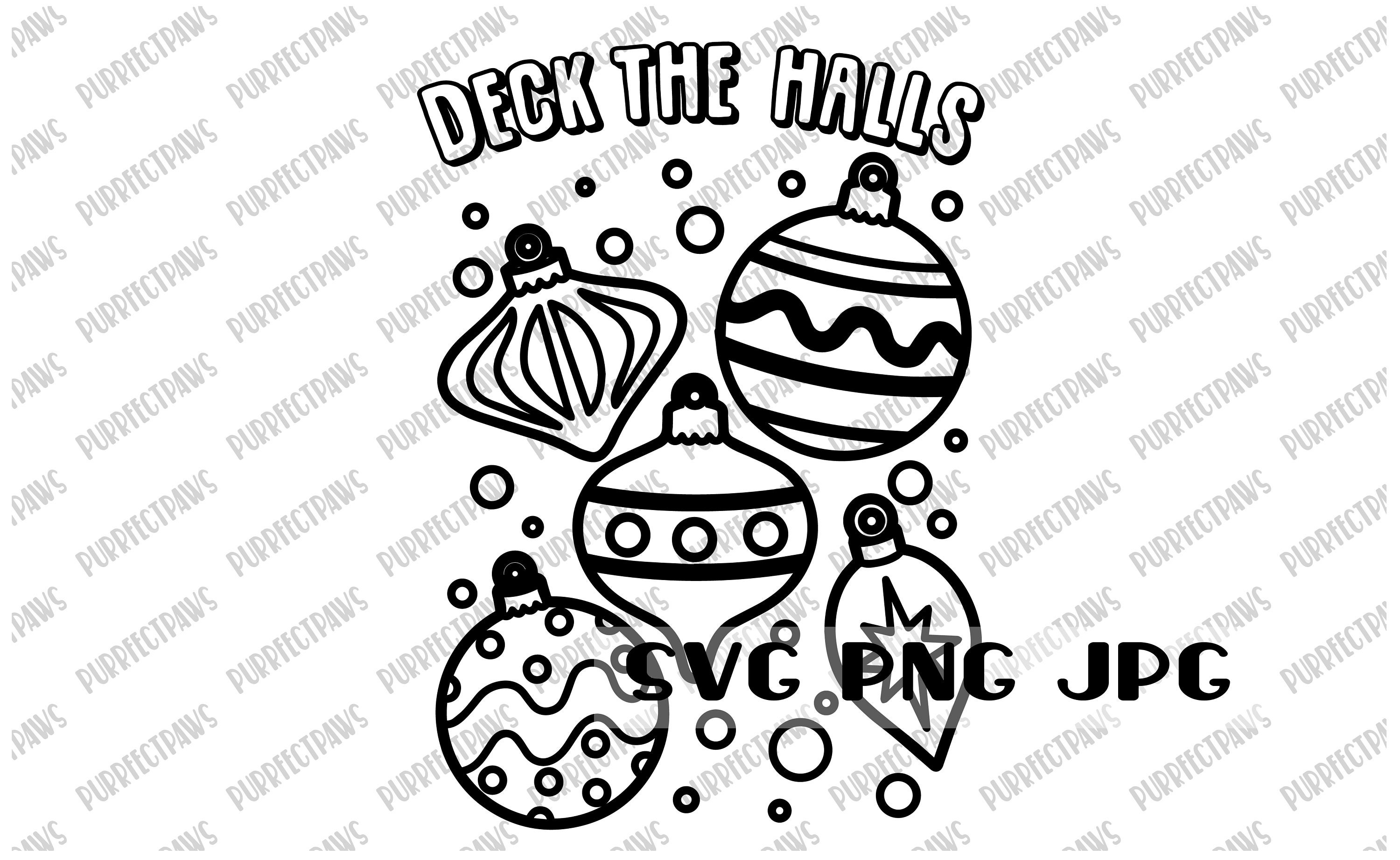 Merry Christmas Coloring SVG Bundle Digital Image Instant - Etsy