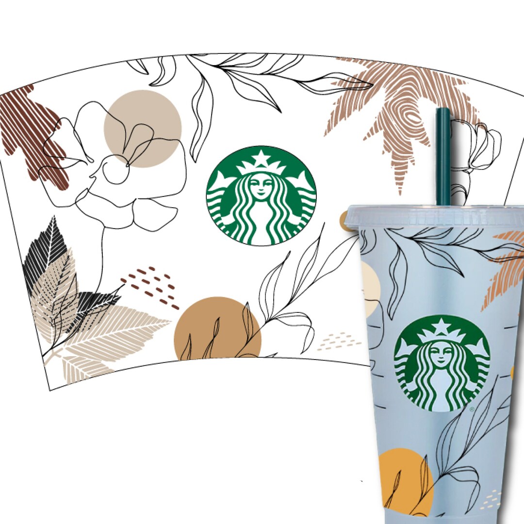 Autumn Coffee Wrap SVG, Fall, Thanksgiving, Coffee, Venti Cup Wrap ...