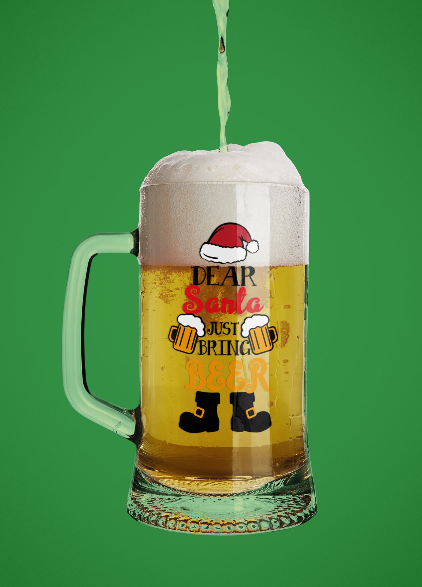 Dear Santa Just Bring Beer SVG, Funny Christmas Svg, Beer Svg, Santa ...