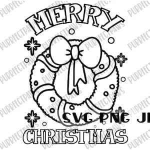 Merry Christmas Coloring SVG, Coloring Page, Coloring T-shirt Design ...