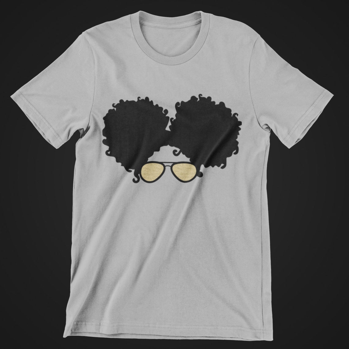 Afro Puffs PNG for Sublimation, Afro Lady, Glitter, Sunglasses , Afro ...