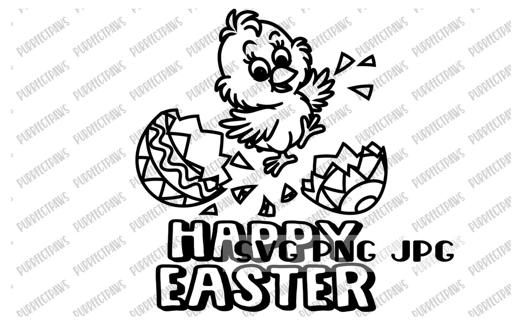 Happy Easter Coloring Svg, Coloring Svg, Coloring T-shirt Design for ...
