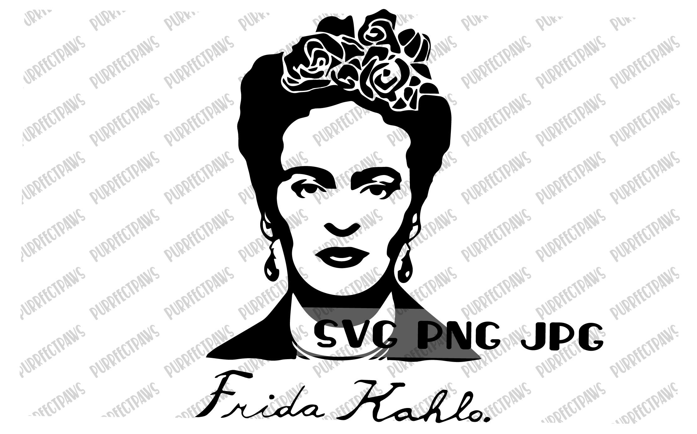 Frida Kahlo SVG Digital Image Svg Png Jpg - Etsy Canada
