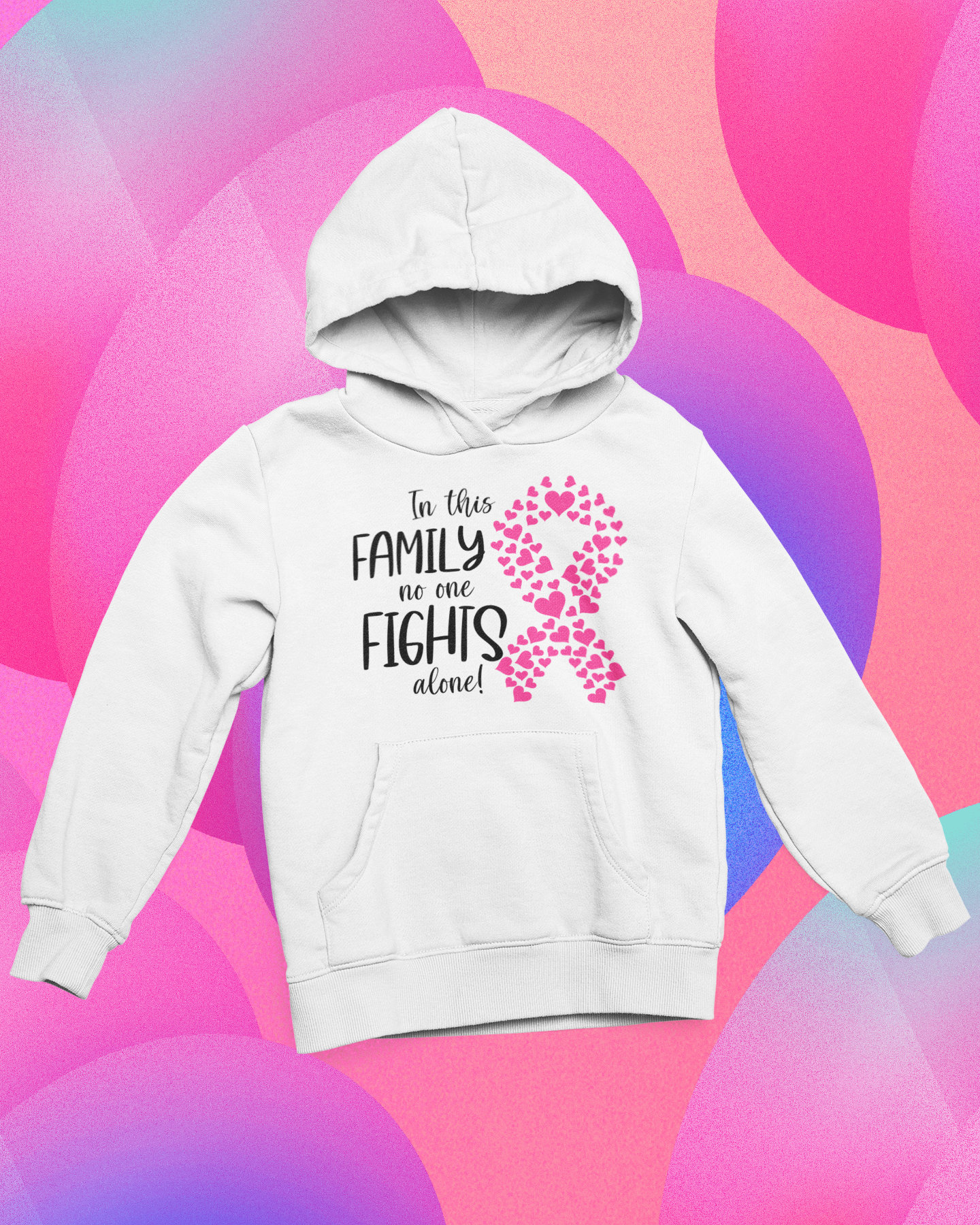 In This Family No One Fights Alone! SVG, Breast Cancer Awareness Svg ...