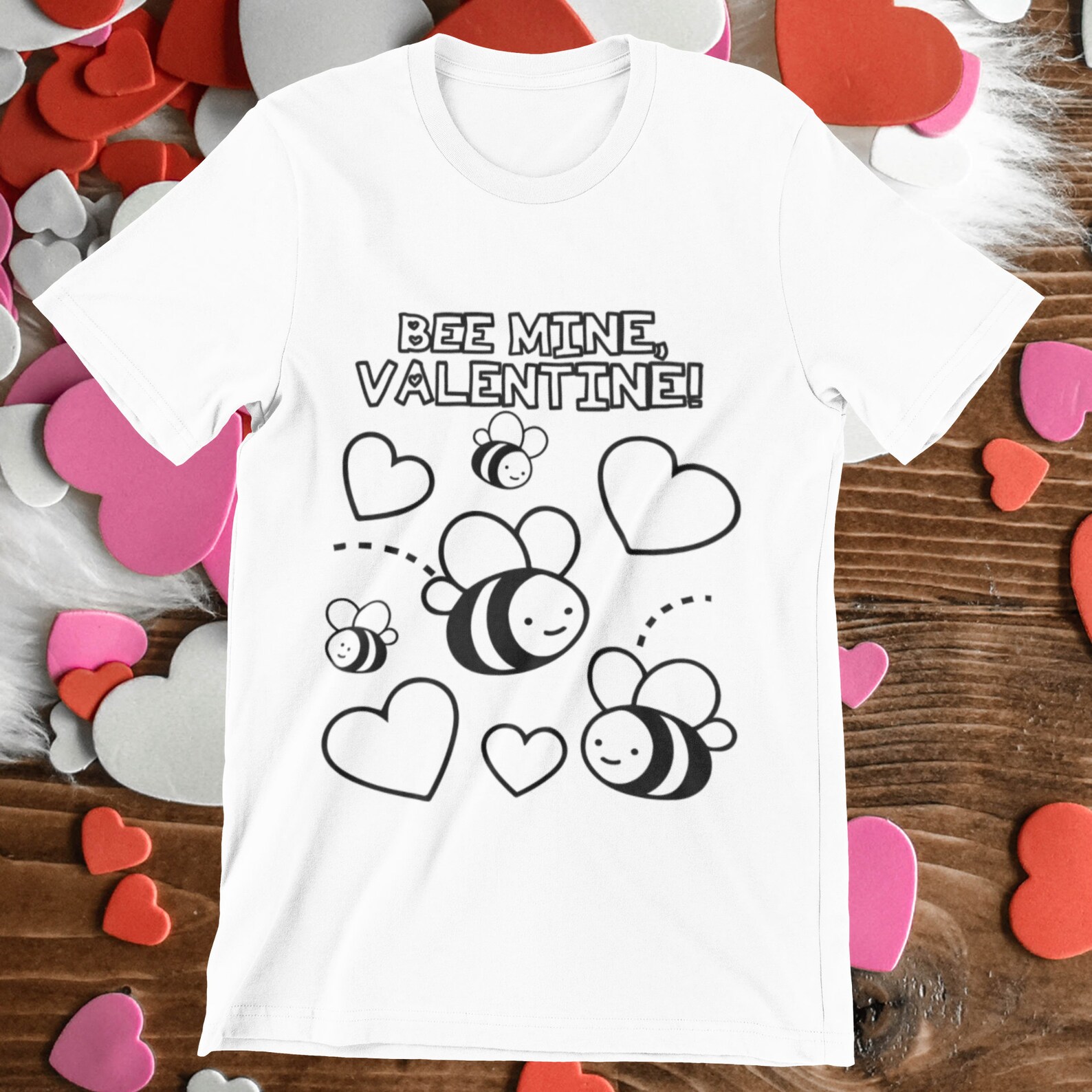Happy Valentine's Day Coloring SVG Bundle Coloring Page - Etsy