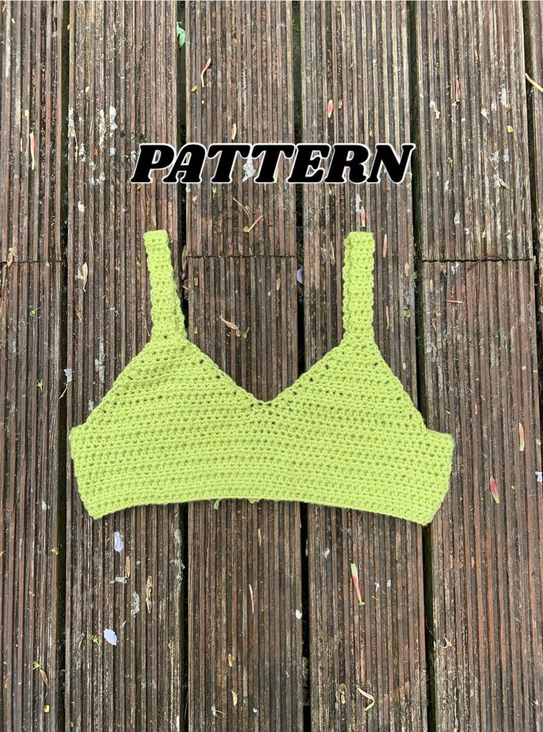Crochet Lace Up Bralette Pattern Etsy