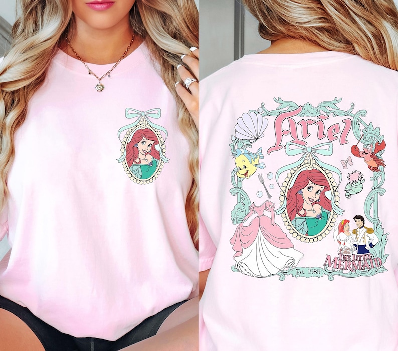 Comfort Colors® Ariel Princess Shirt Matching Disney Family Trip Shirt ...