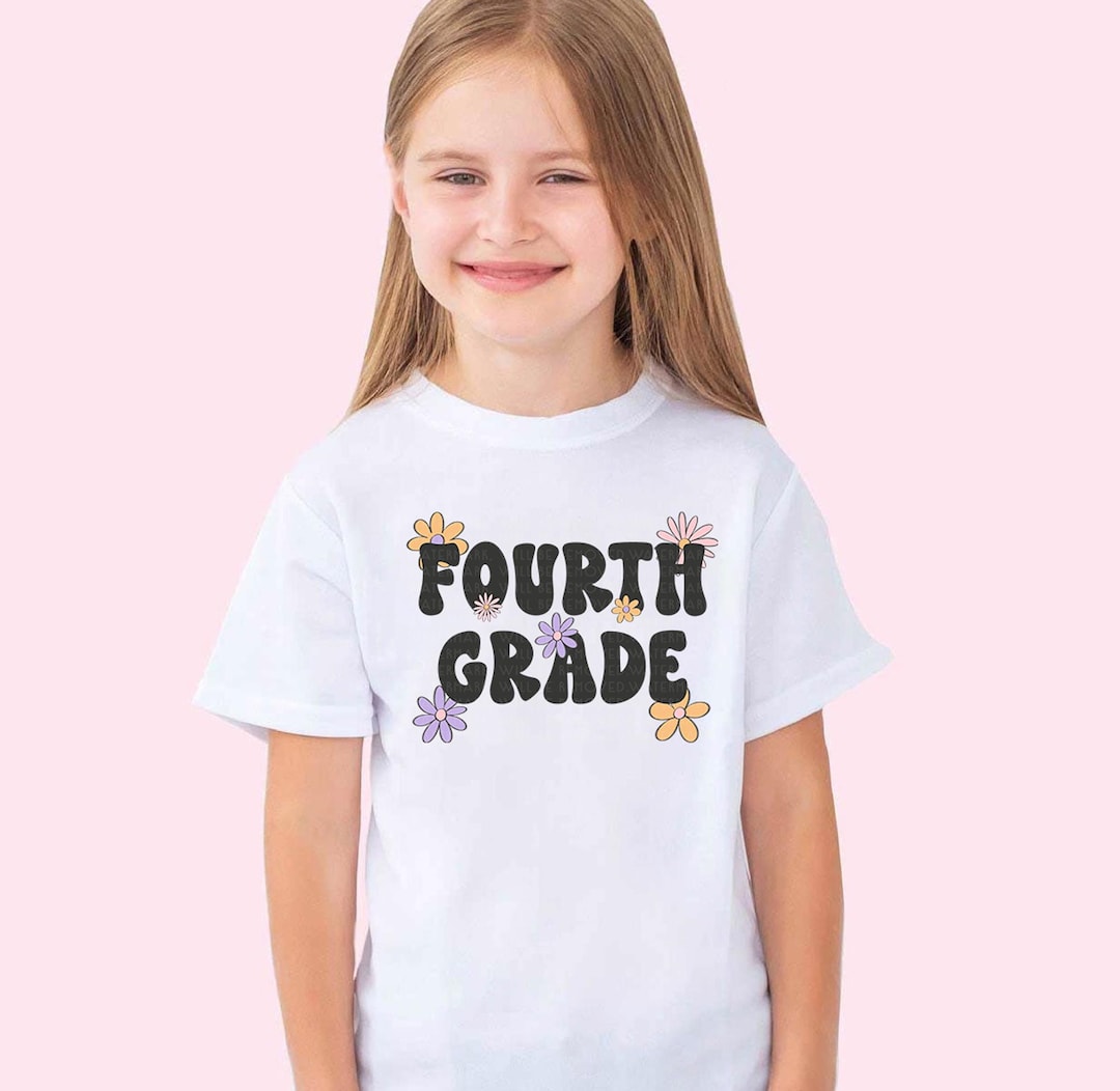 Fourth Grade Shirt Retro 4th Grade Shirt Back to School Shirts Kids ...