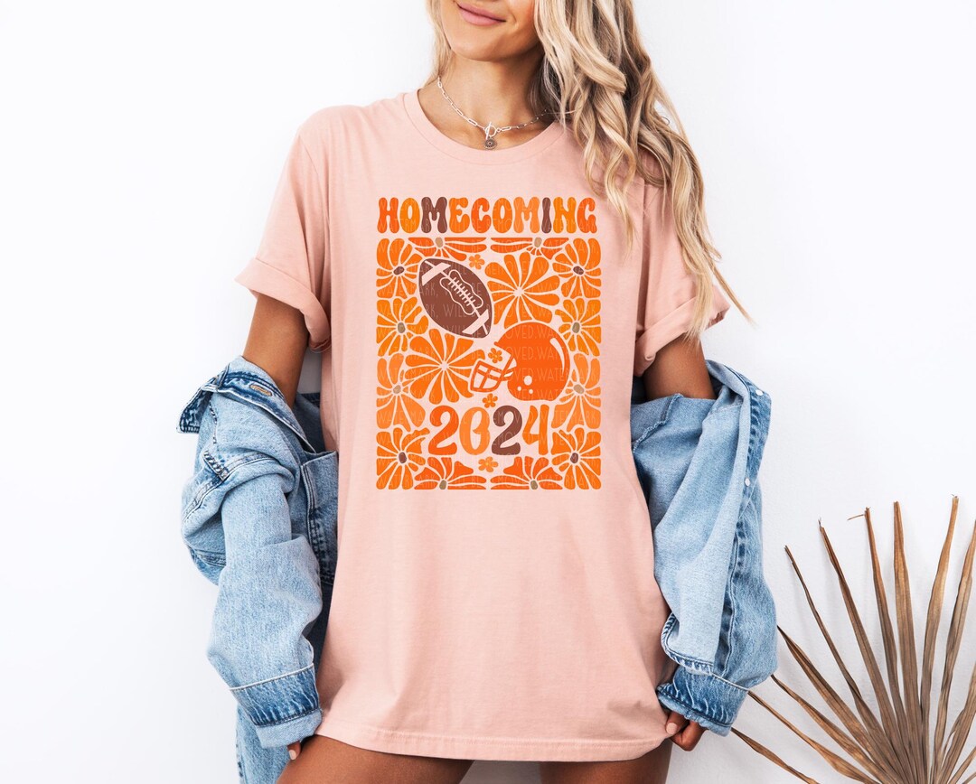 Retro Football Shirt Tis the Season Groovy Football Homecoming 2024 ...