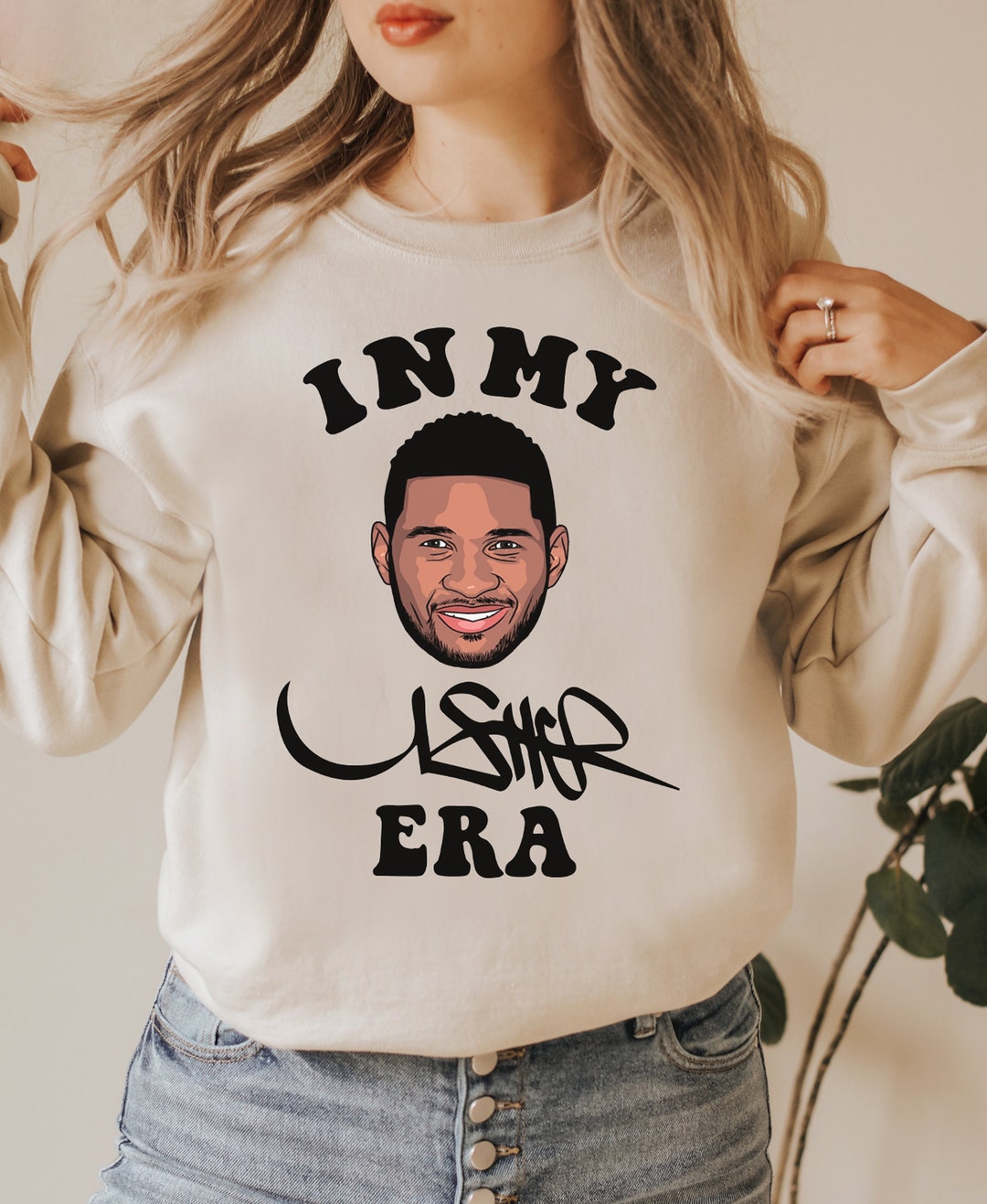 Usher Sweatshirt in My Usher Era Shirt Super Bowl Swifi Shirt Football ...