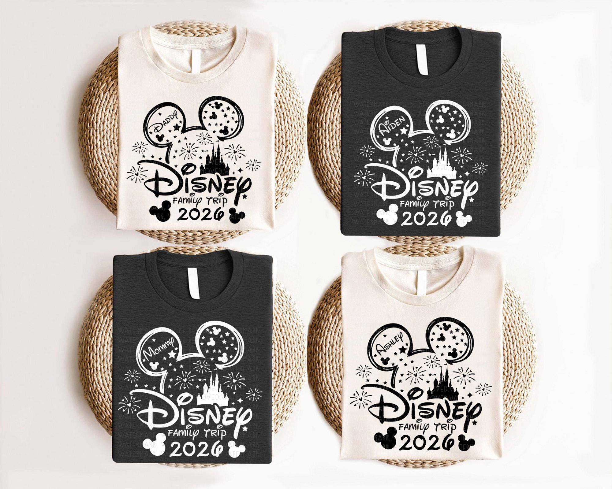 Custom Disney Family Trip Shirts Matching Disney Family Vacation Shirt ...