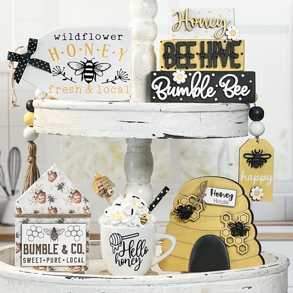 Bee Tray Decor - Etsy