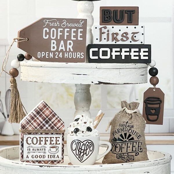 Coffee Bar Decor for Kitchen - Etsy