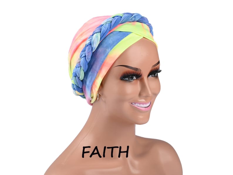 SOFT CHEMO HEADWEAR for Women: Pre-tied Full Coverage Turban, Cancer ...