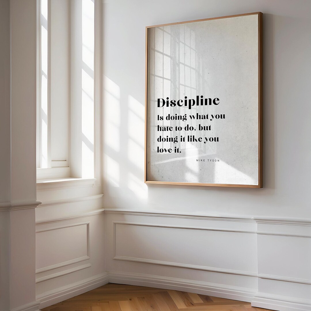 Discipline Wall Art | Motivational Quotes | Fitness Digital Download ...