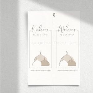 Printable Iftar Invitation Card | Ramadan Print | Iftar Menu | Ramadan ...