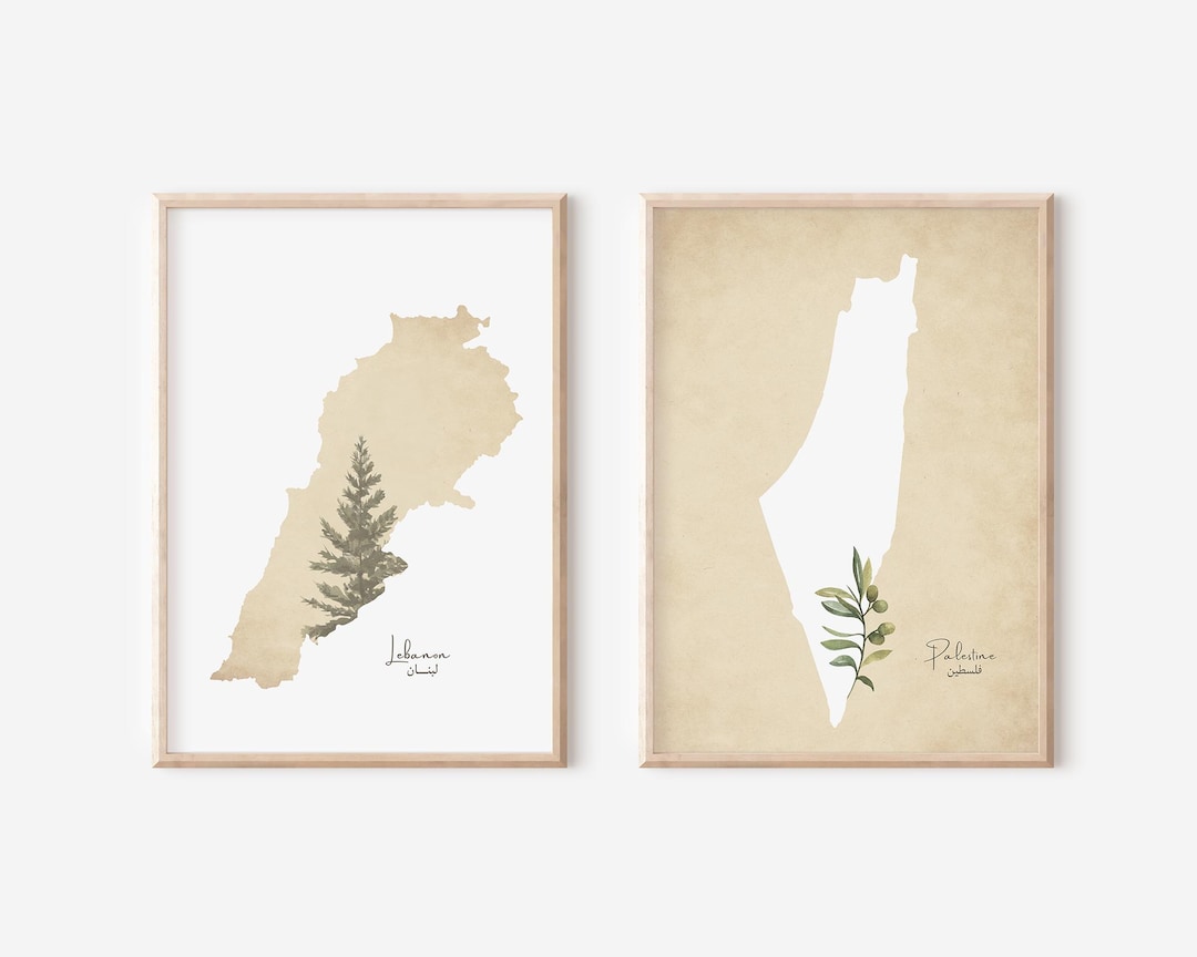 Palestine Map | Lebanon Map | Lebanon Cedar Tree | Palestine Olive Tree ...