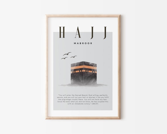 Hajj Digital Print Hajj Poster Mecca Wall Poster Islamic - Etsy