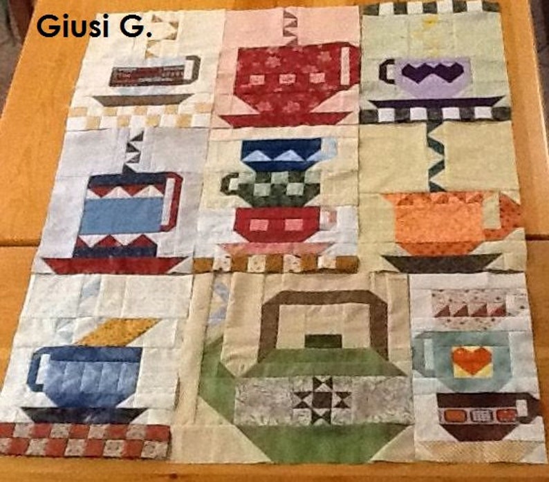 PDF Pattern Patchwork Quilt Friday Coffee - Etsy