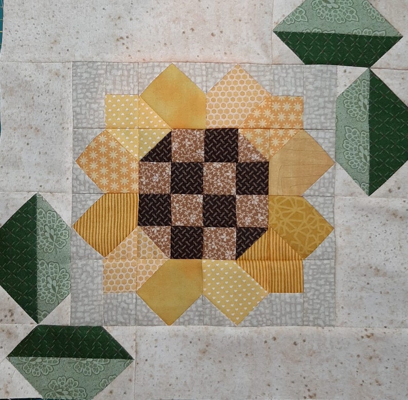 Quilt Pattern Sunflowers - Etsy