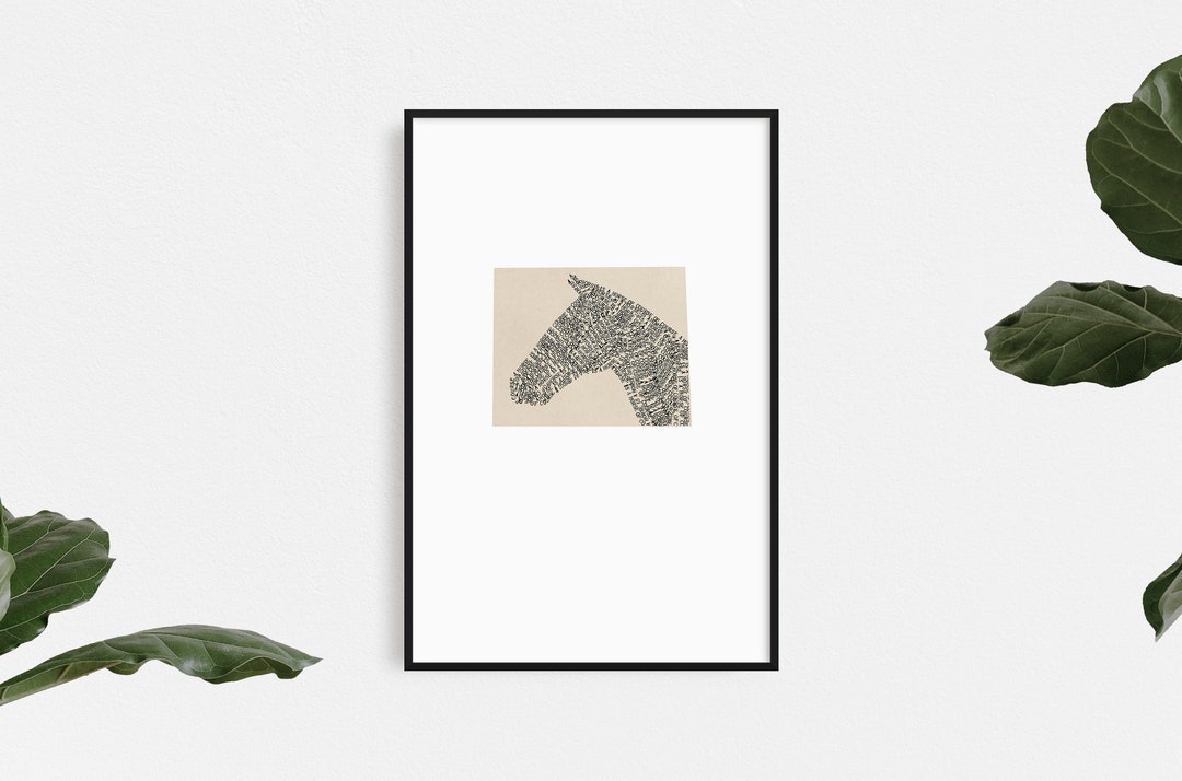 Mr. Ed Color / Fine Art Print / Giclee / Home Decor / Wall Art / Horse ...