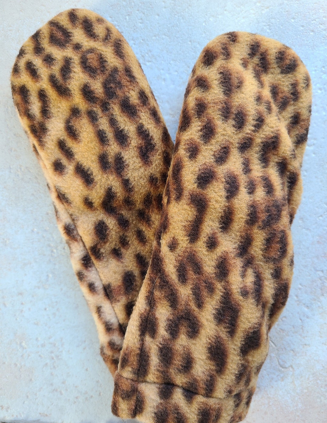 Winona Wild Fleece Double Layered Mitten Cheetah Adult Size Medium - Etsy