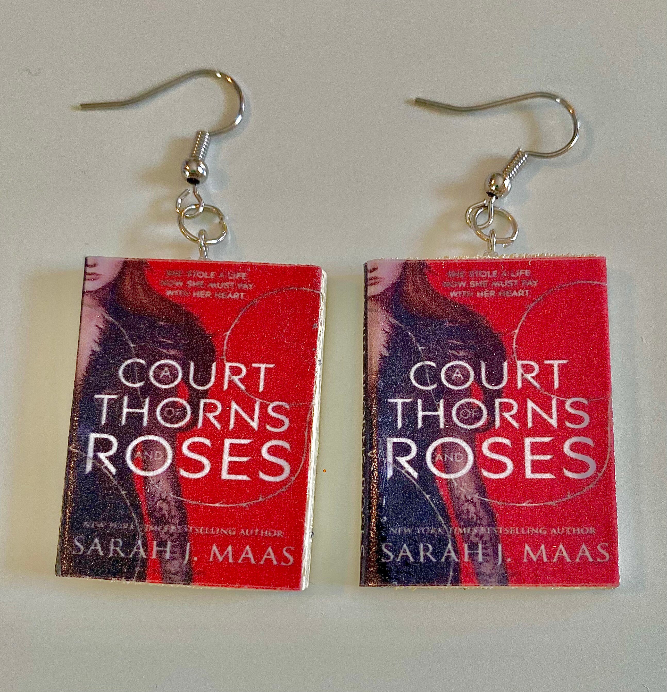 Custom Book Earrings - Etsy