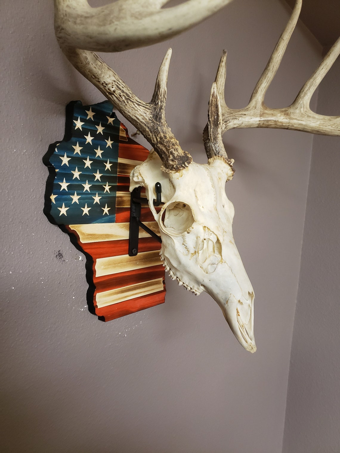 European Deer Mount Plaque Personalized Any State - Etsy