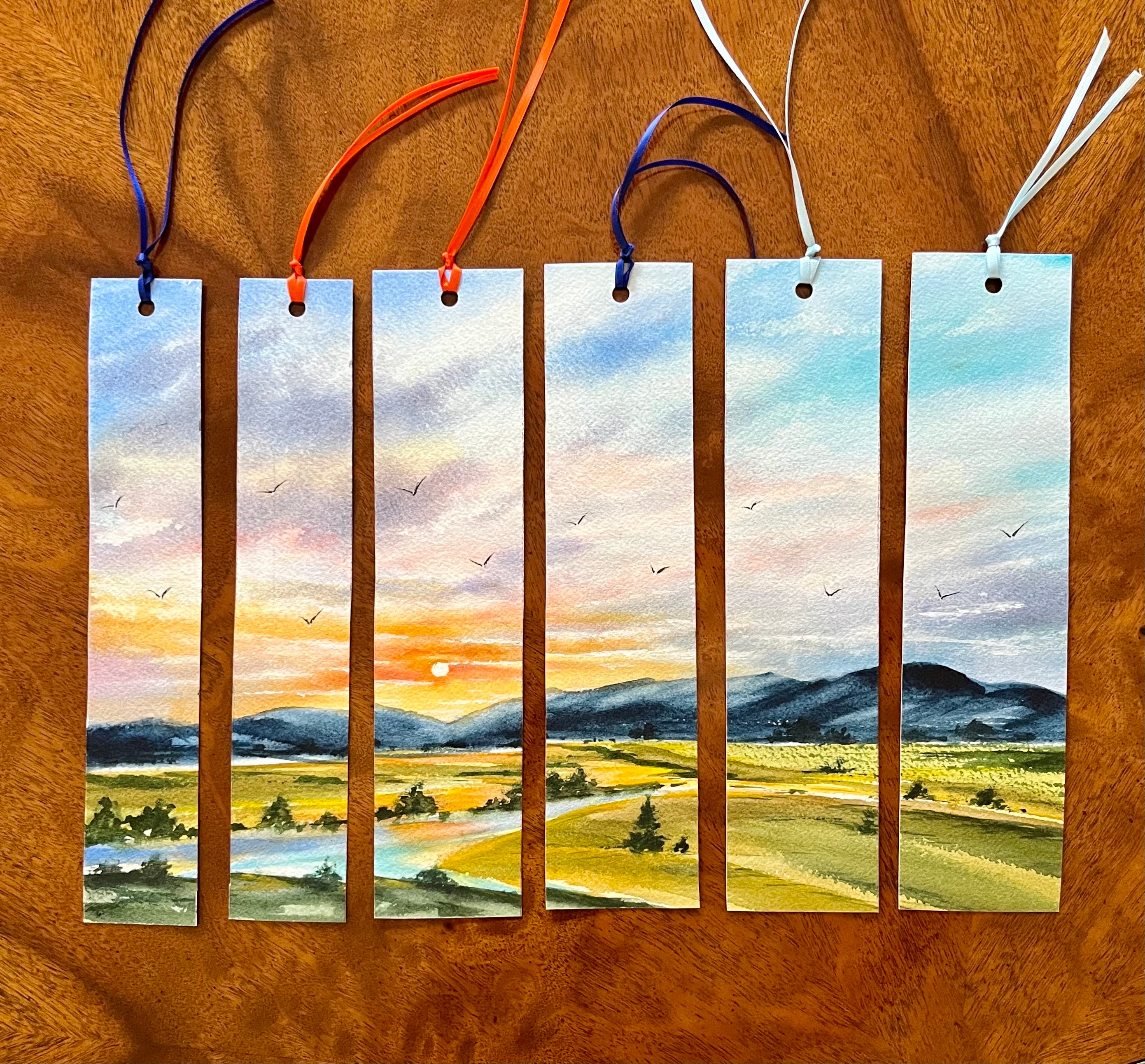Hand Painted Watercolor Bookmark - Etsy