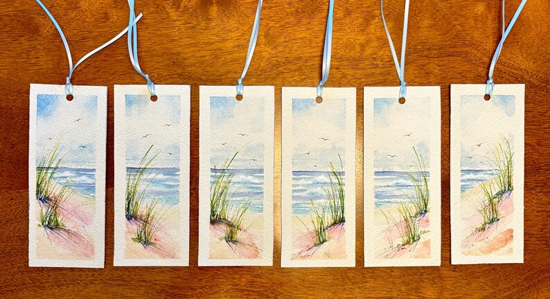 Hand Painted Watercolor Bookmark - Etsy