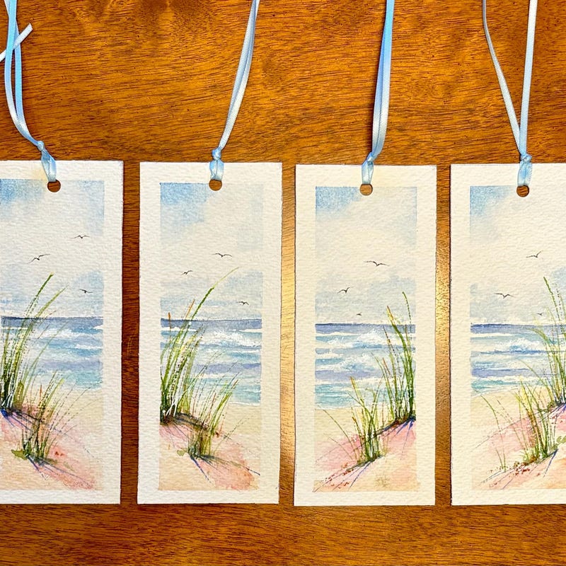 Handpainted Bookmark - Etsy