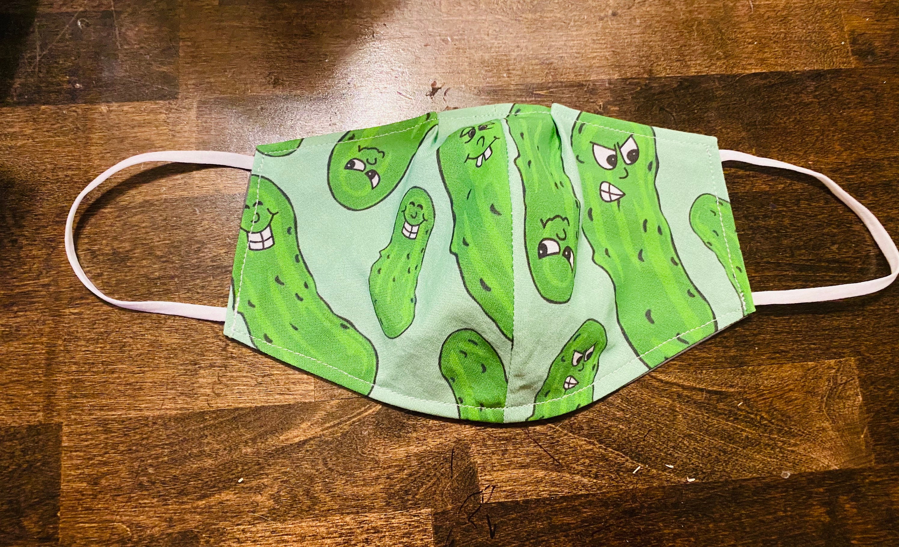 Pickle Face Mask | Etsy