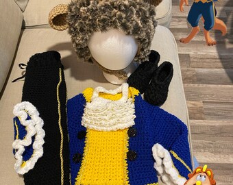 Beast Crochet Outfit Inspired in the Movie Beauty and the - Etsy