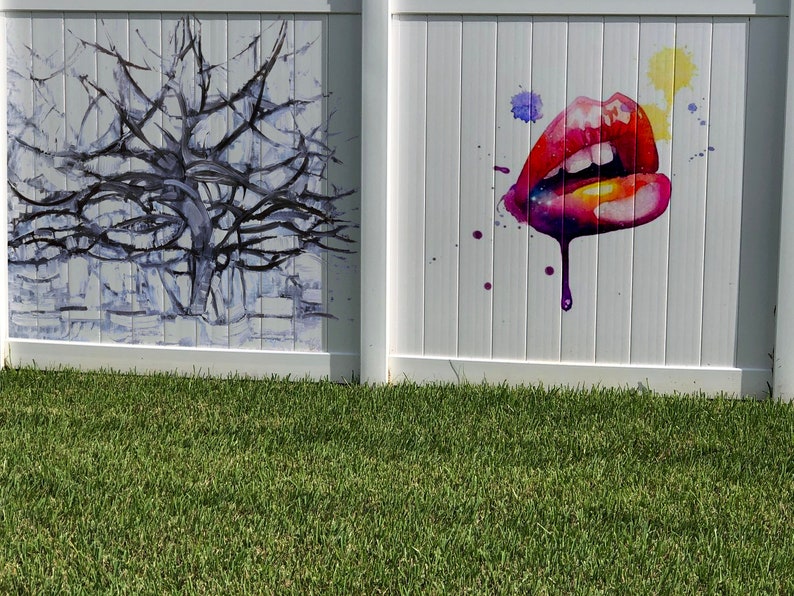 Removable Customized Fence Decals - Etsy