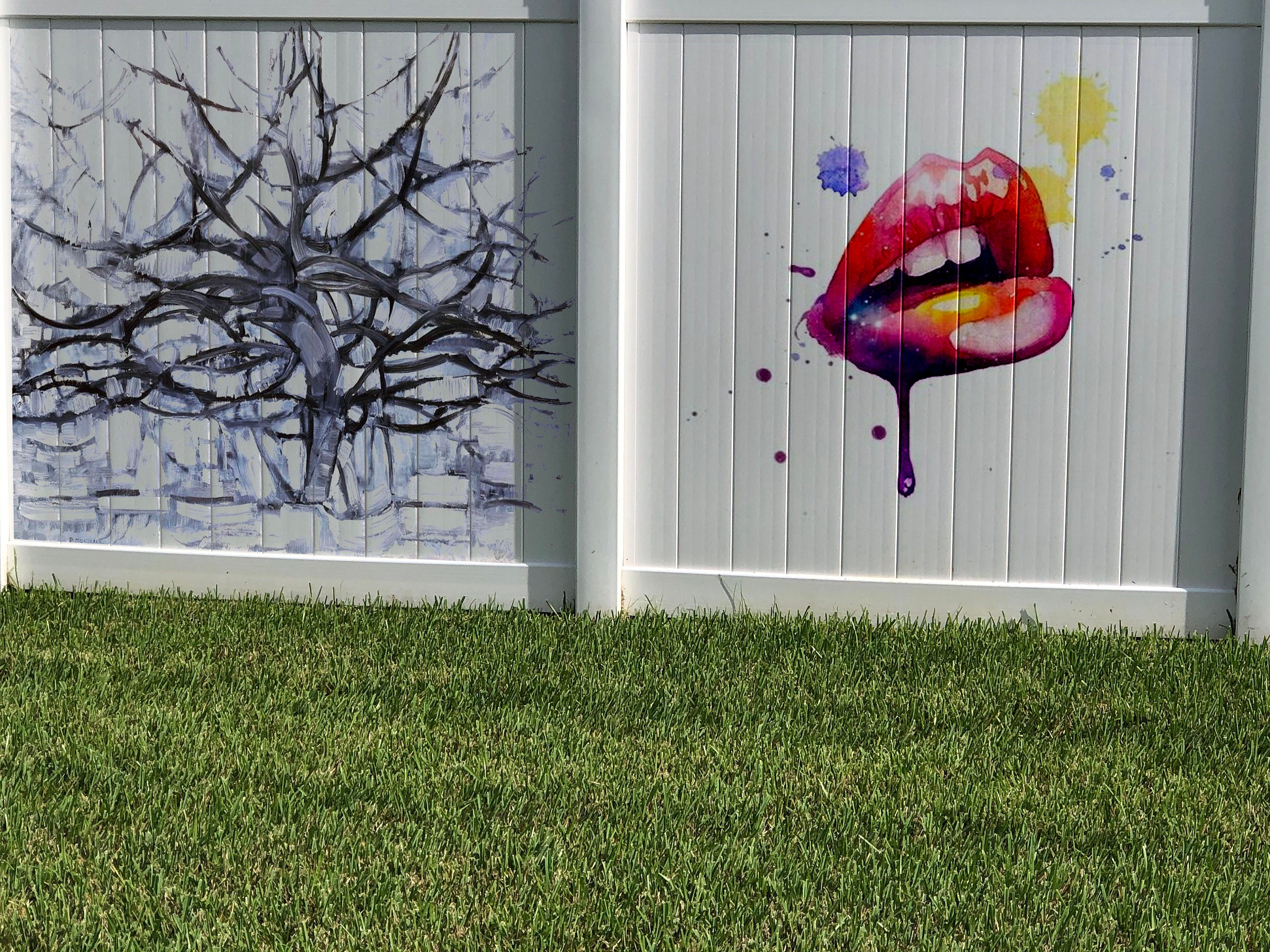 Removable Customized Fence Decals - Etsy