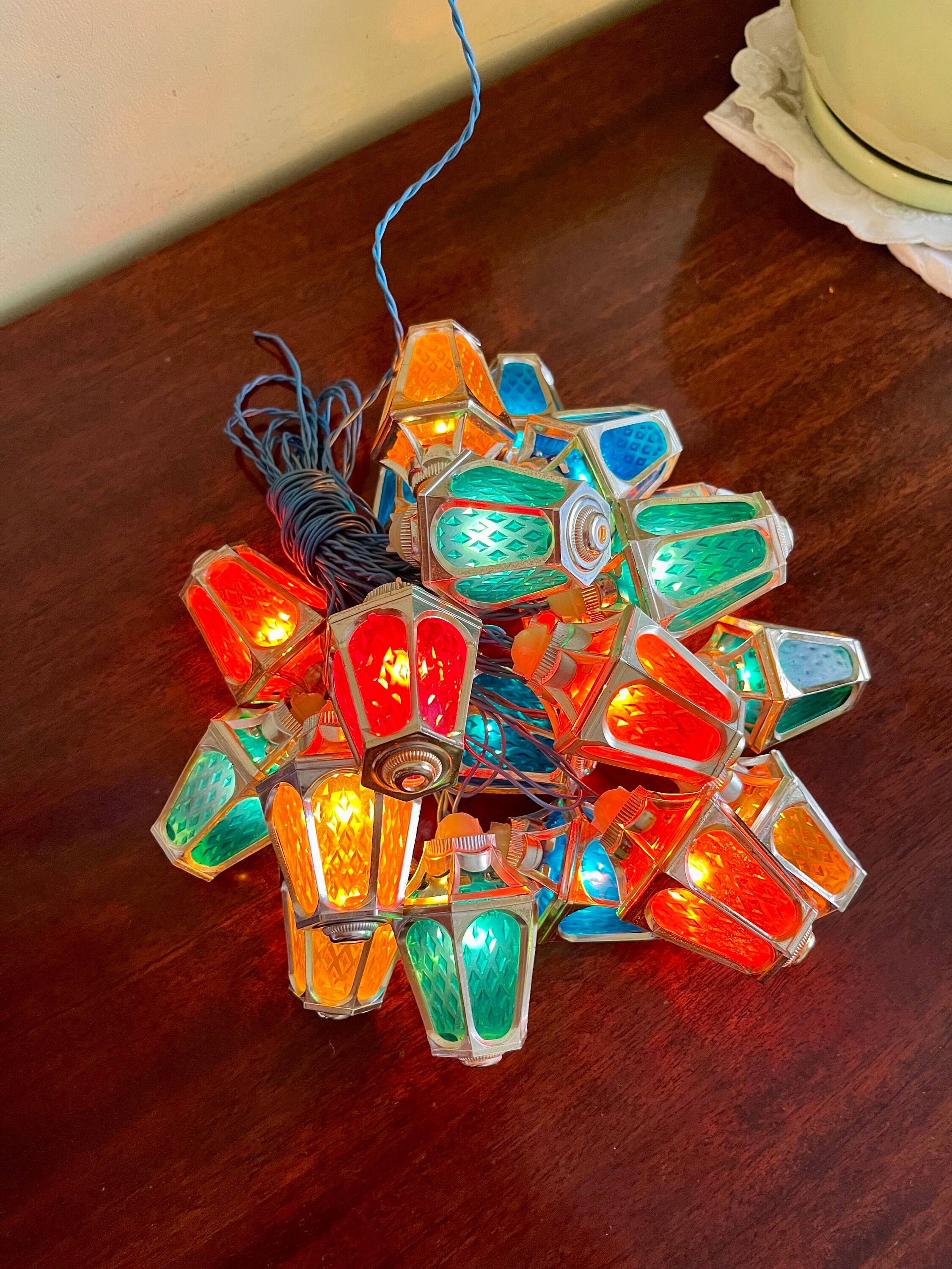 110 or 220V Very Rare Christmas Soviet Garland street Lights Christmas ...