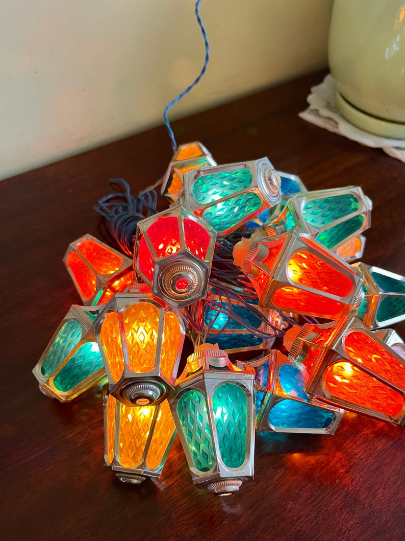 110 or 220V Very Rare Christmas Soviet Garland street Lights Christmas ...