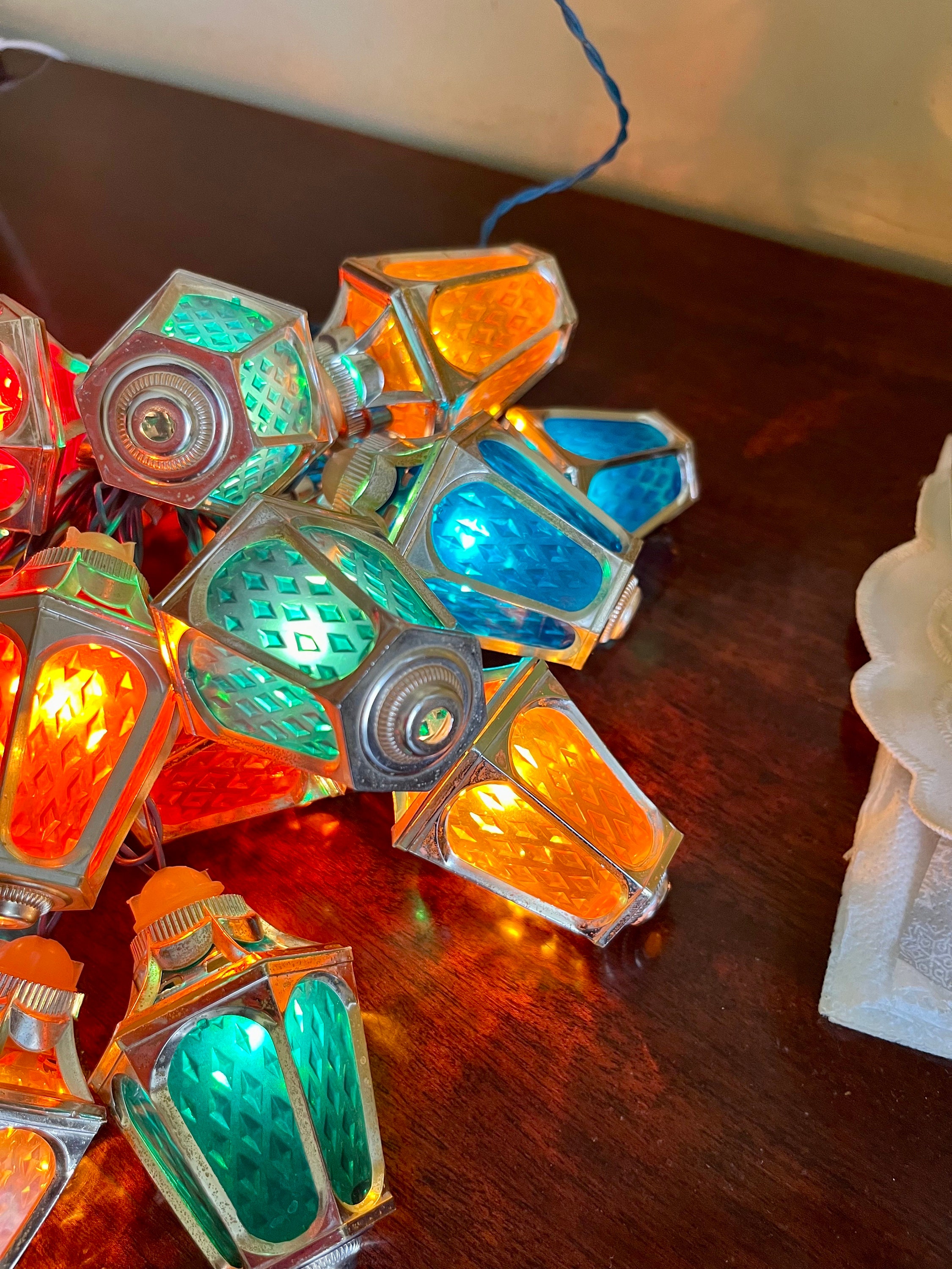 110 or 220V Very Rare Christmas Soviet Garland street Lights Christmas ...