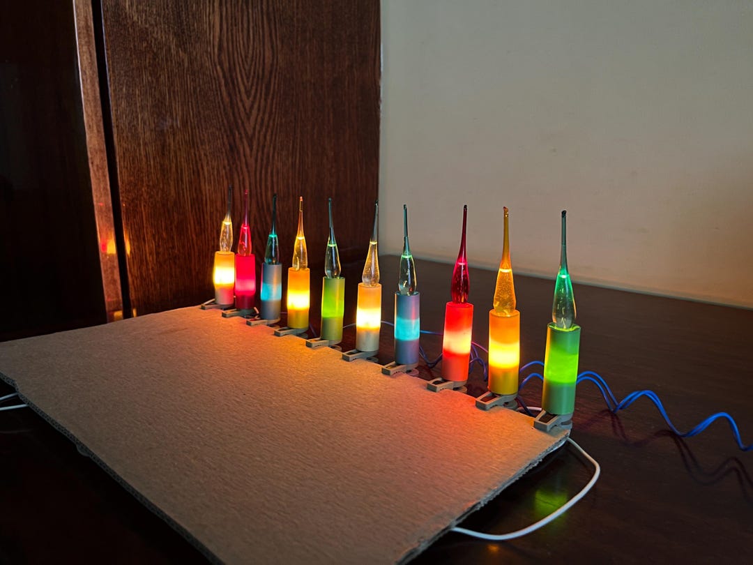 110v USSR Bubble Lights Christmas Like Noma "snap-on Rare Christmas ...