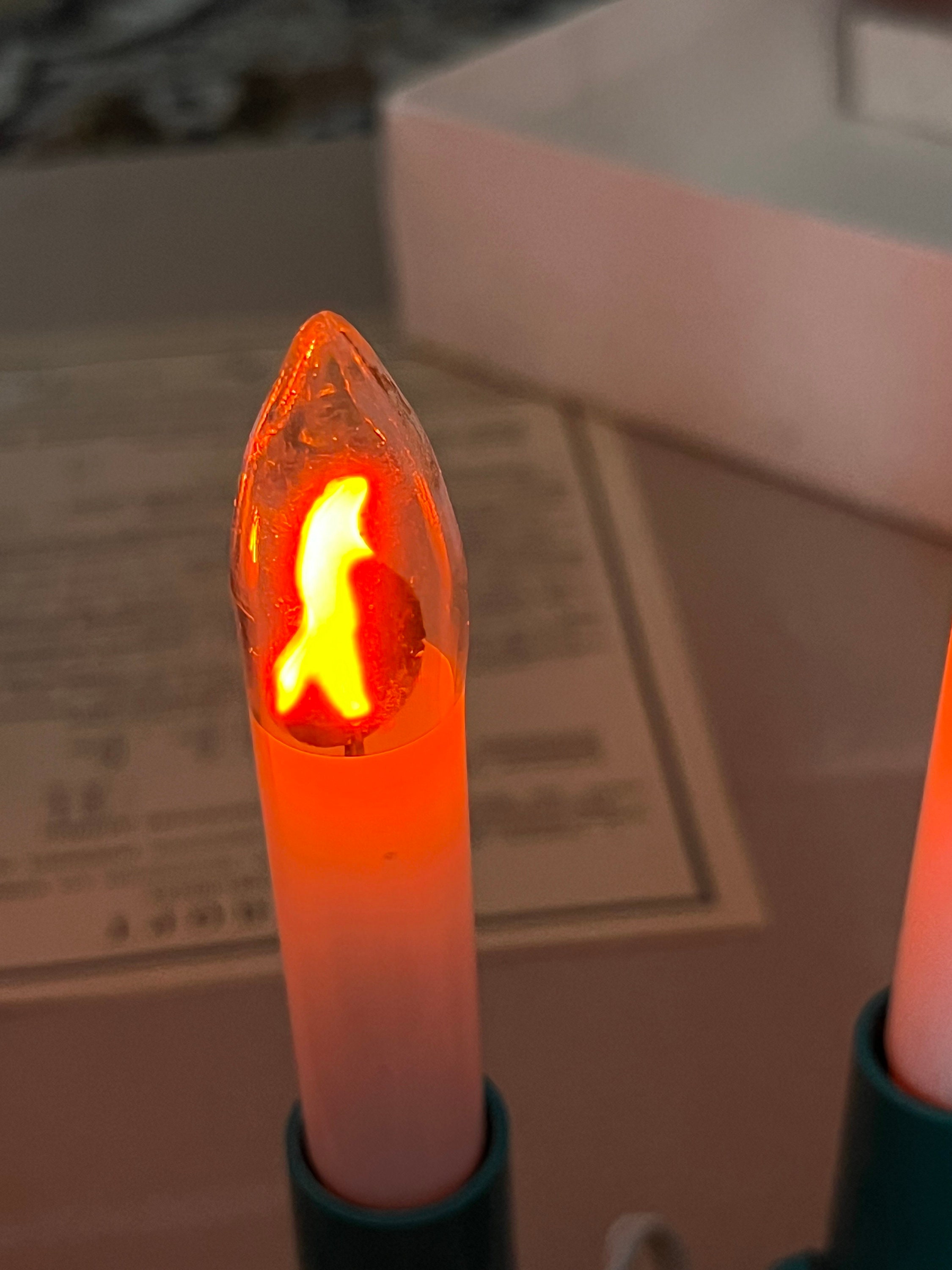 Rare 1970s Vintage Soviet Christmas Lights Flicking Flickering Candles ...