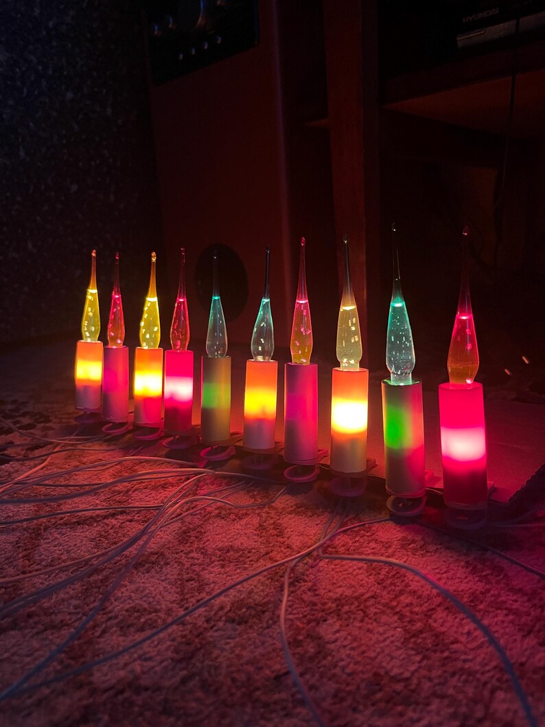 110v USSR Bubble Lights Christmas Like Noma "snap-on Rare Christmas ...