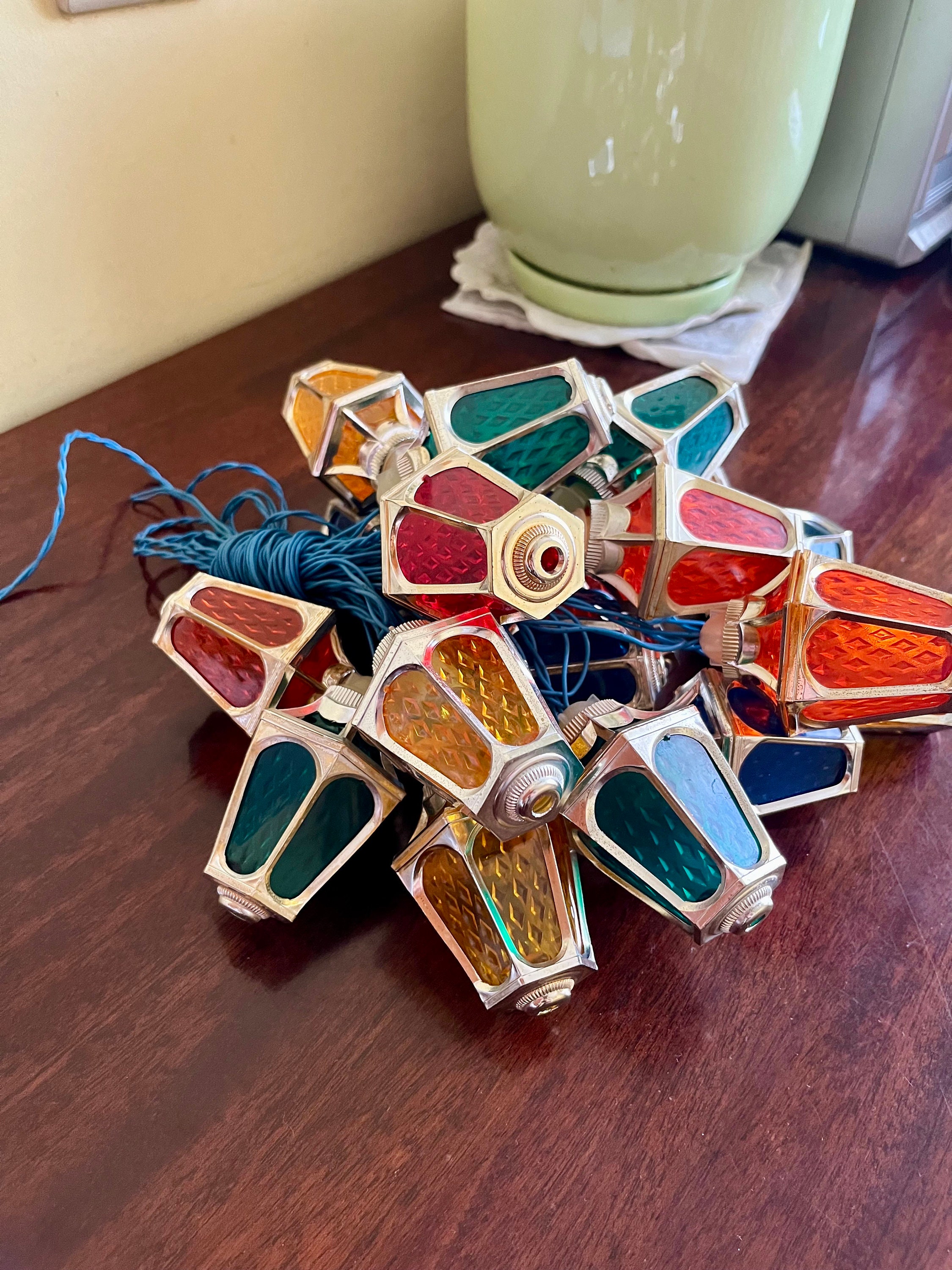 110 or 220V Very Rare Christmas Soviet Garland street Lights Christmas ...