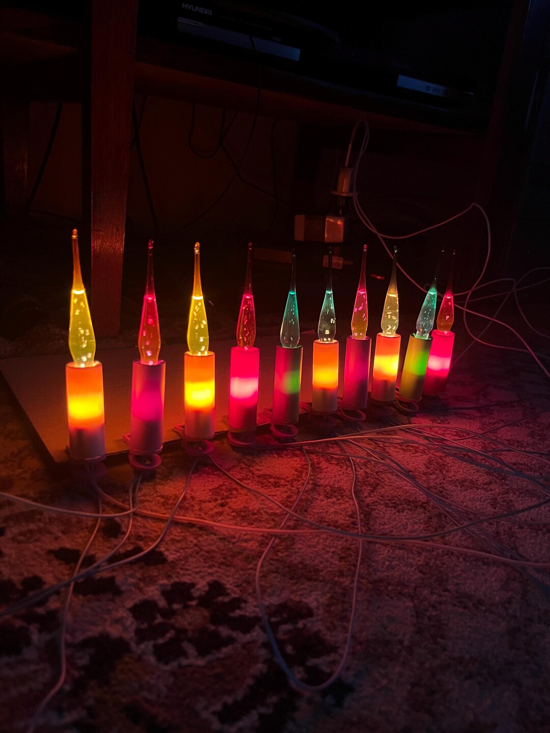 110v USSR Bubble Lights Christmas Like Noma "snap-on Rare Christmas ...