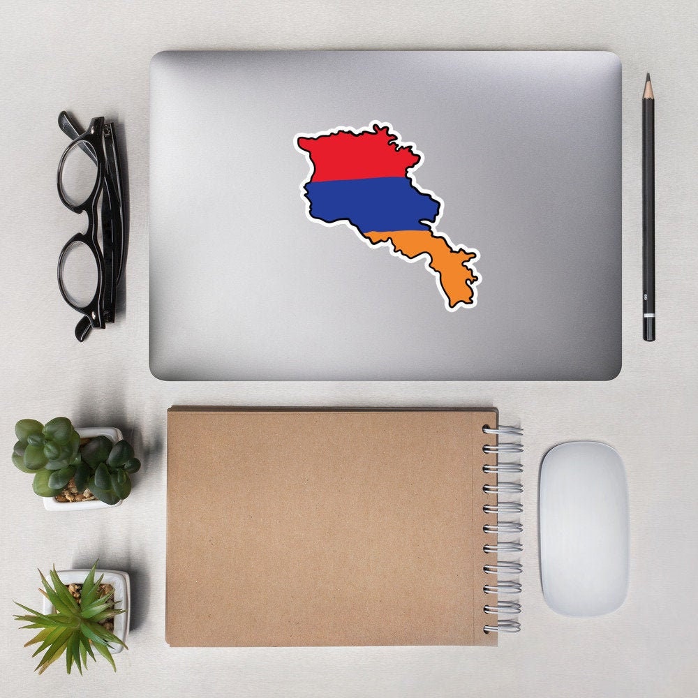 Vinyl Armenian Flag Map Bubble-free Stickers - Etsy